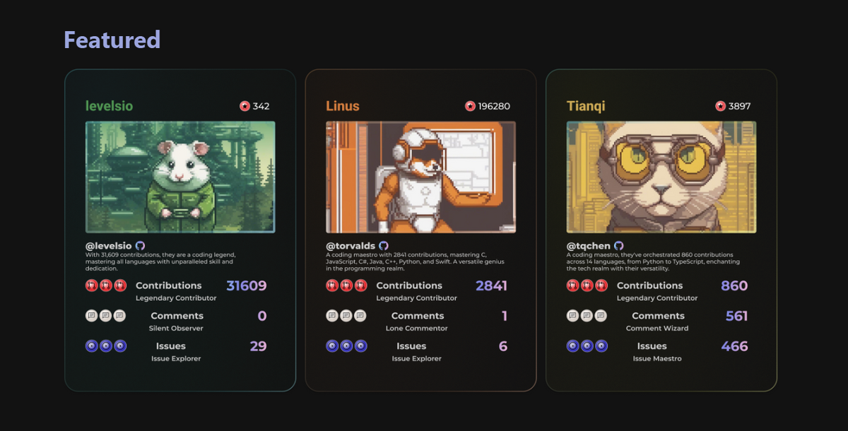 DevLeague - Your Github profile as a Pokemon card | Steemhunt